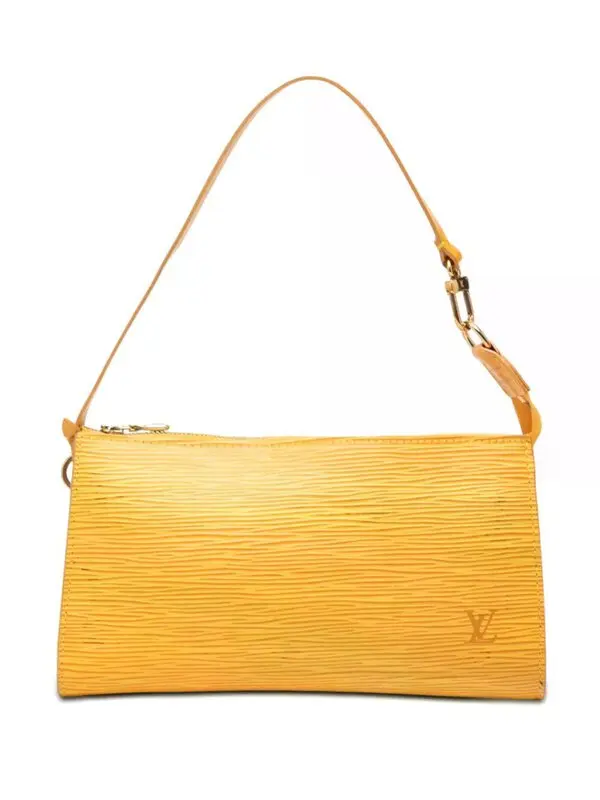 LOUIS VUITTON 1999 Epi Pochette Accessoires Shoulder Bag - Yellow