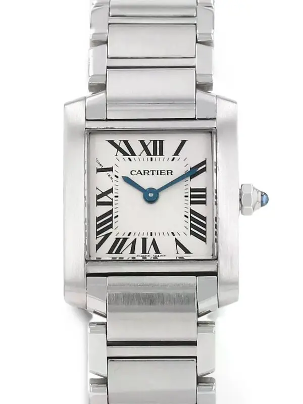 Cartier 2000 Tank Française 20mm Watch - Neutrals