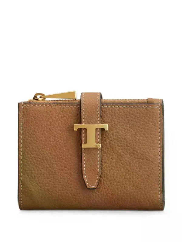 TOD'S T Timeless Wallet - Brown
