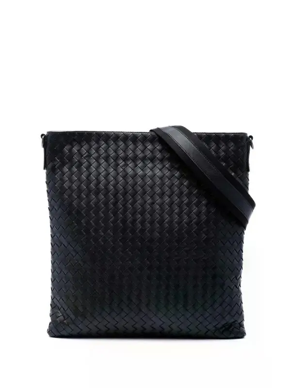 Bottega Veneta 2012-2026 Nappa Intrecciato Vn Crossbody Bag - Black