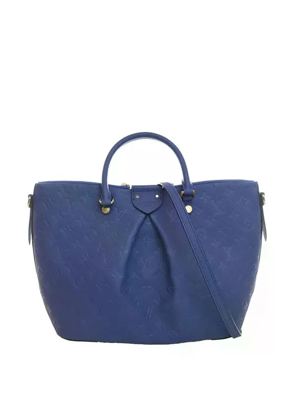 LOUIS VUITTON Monogram Empreinte Mazarine Mm Satchel - Blue