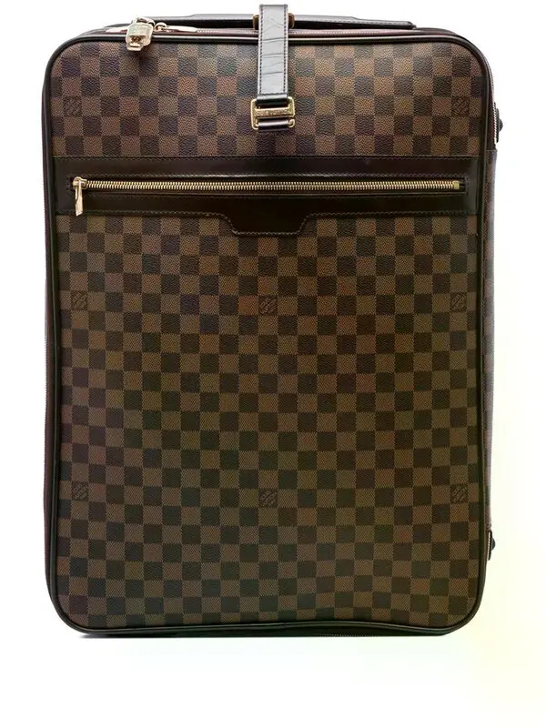 LOUIS VUITTON Damier Ebene Pégase 50 Travel Bag - Brown