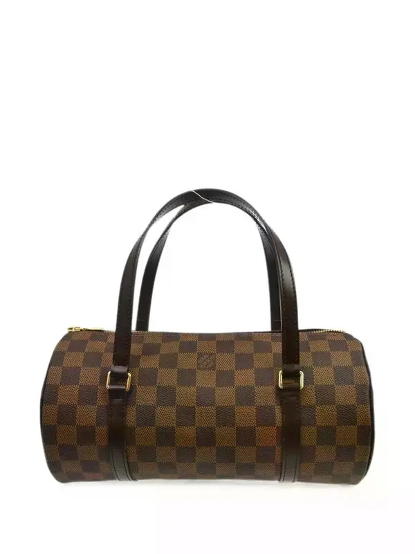 LOUIS VUITTON 2008 26 Papillon Damier Ebene Canvas Tote Bag - Brown