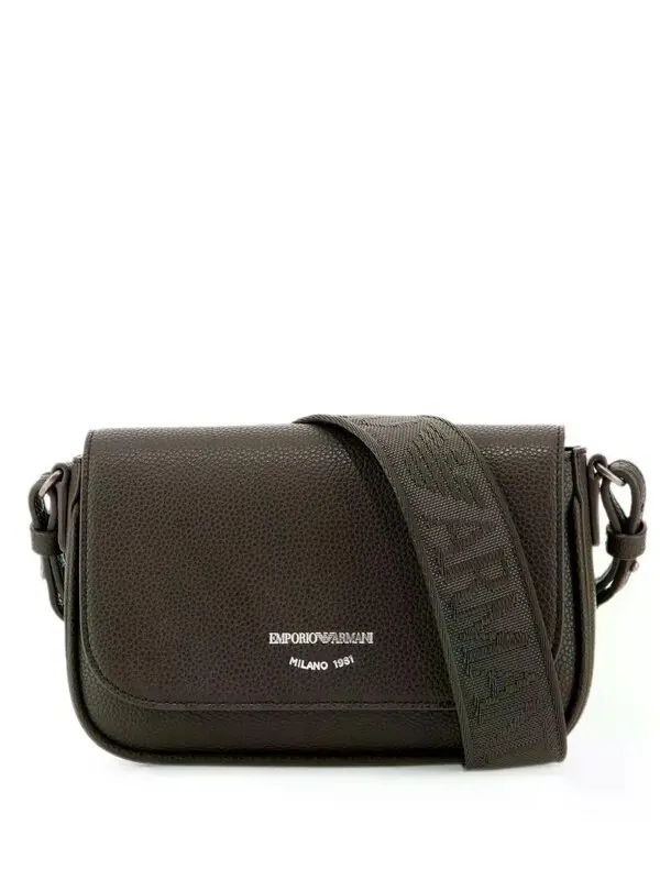 Emporio Armani Logo-print Crossbody Bag - Brown