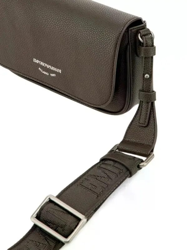 Emporio Armani Logo-print Crossbody Bag - Brown