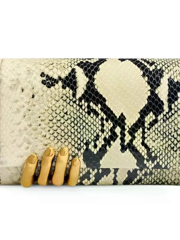 Khaite Python-embossed Sculpted Clutch Bag