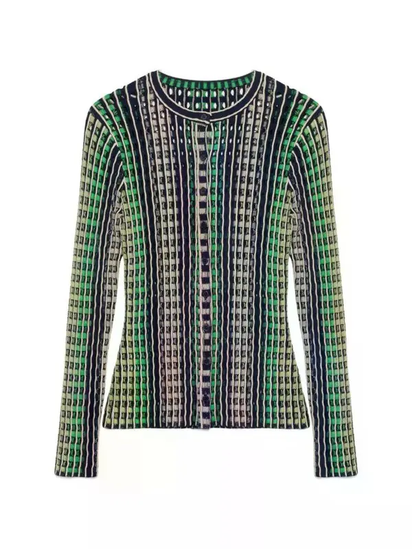 Simkhai Mabel Eyelet-knit Cardigan - Blue