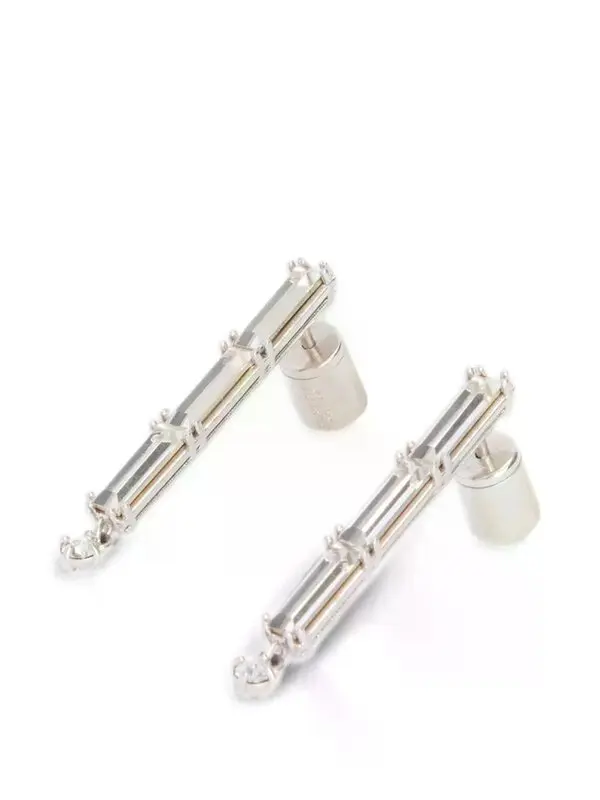 JIL SANDER Crystal-embellished Handcrafted Earrings
