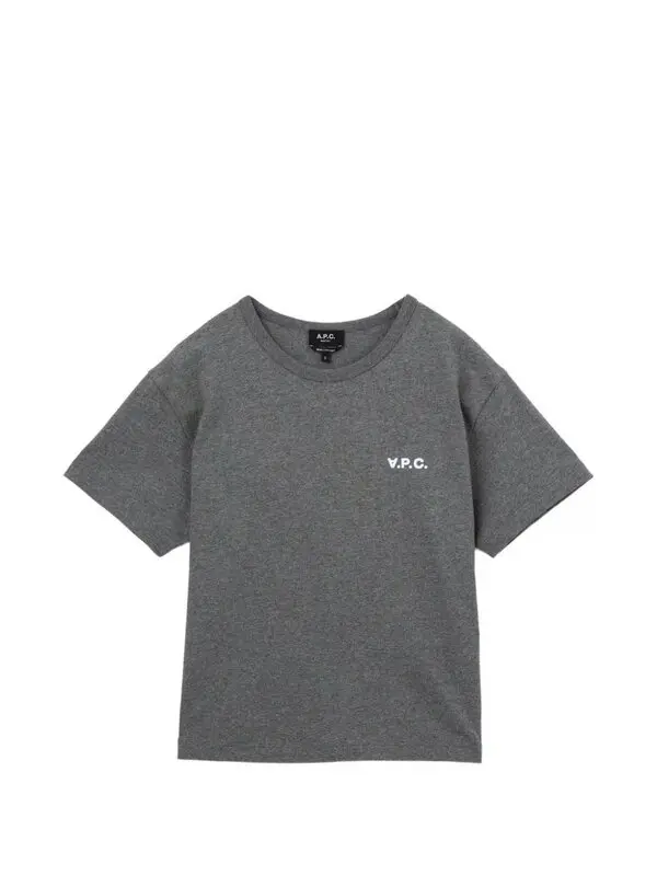 A.p.c. Logo-print T-shirt - Grey