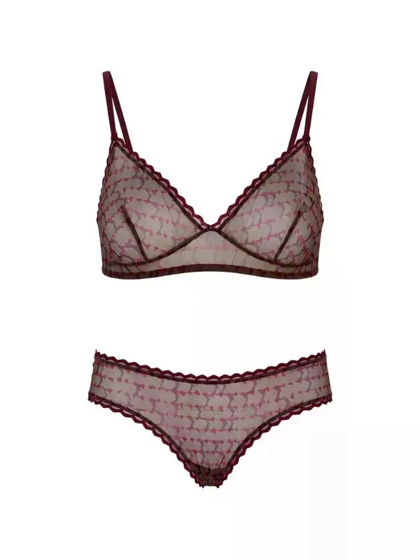 LAURA URBINATI Geometric-print Scallop-edge Briefs