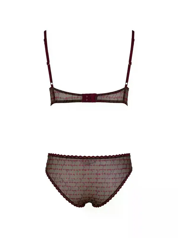 LAURA URBINATI Geometric-print Scallop-edge Briefs
