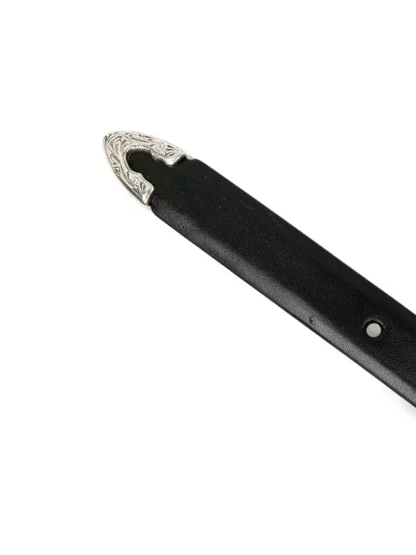 Toga Engraved-buckle Leather Belt
