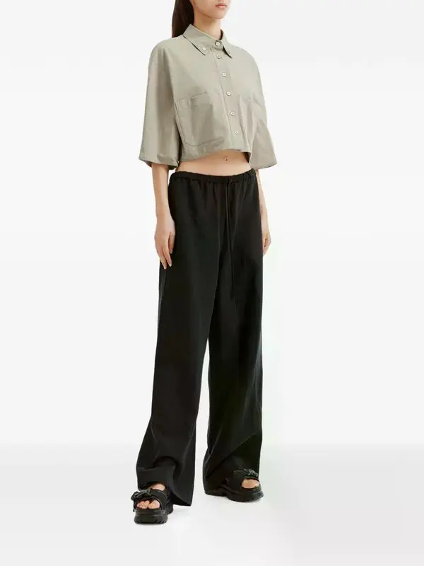 LOW CLASSIC Cropped Button-down Shirt