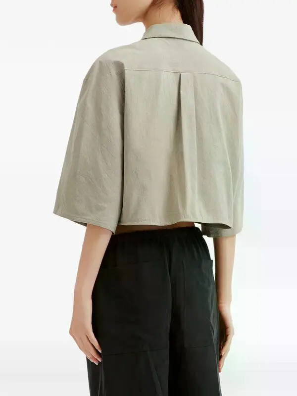 LOW CLASSIC Cropped Button-down Shirt
