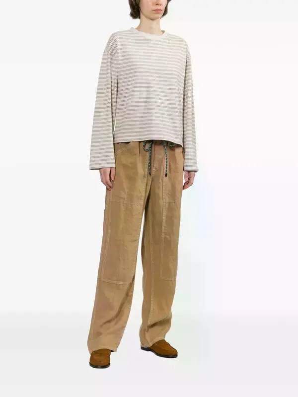 Rag & Bone Drawstring Contrast-stitch Trousers