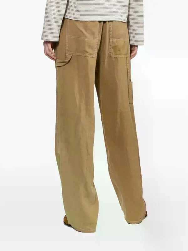 Rag & Bone Drawstring Contrast-stitch Trousers