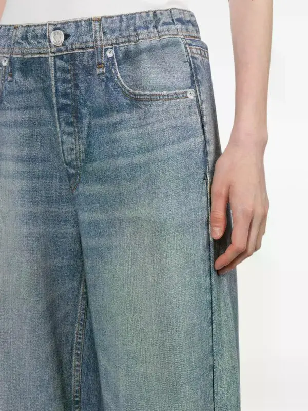 Rag & Bone Faded Wide-leg Trousers