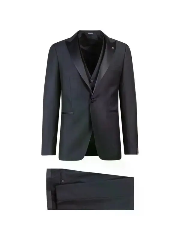Tagliatore Satin-trim Three-piece Tuxedo Suit