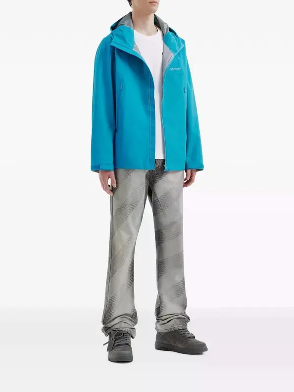 Off-White Arrows-print Hooded Sports Jacket