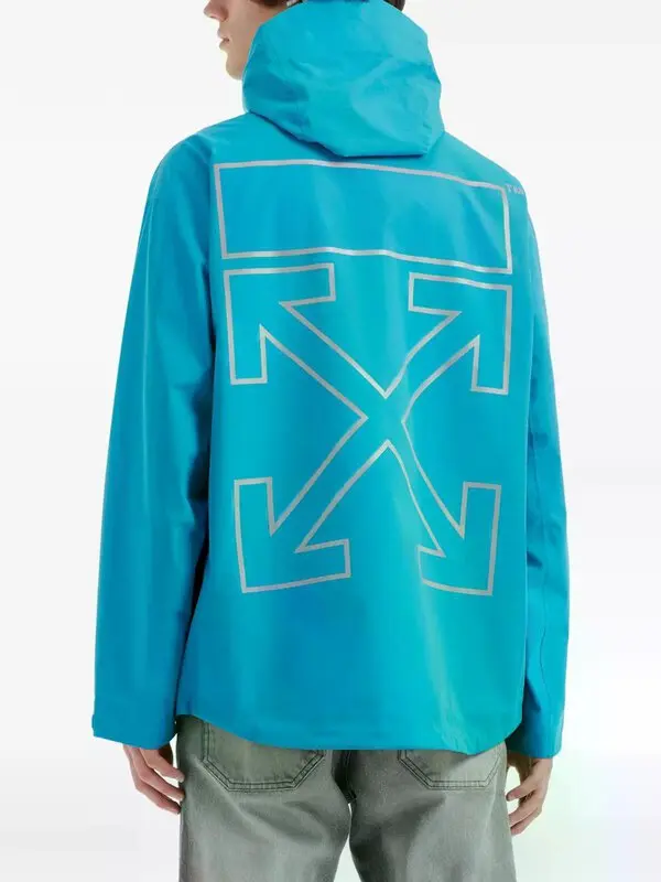 Off-White Arrows-print Hooded Sports Jacket