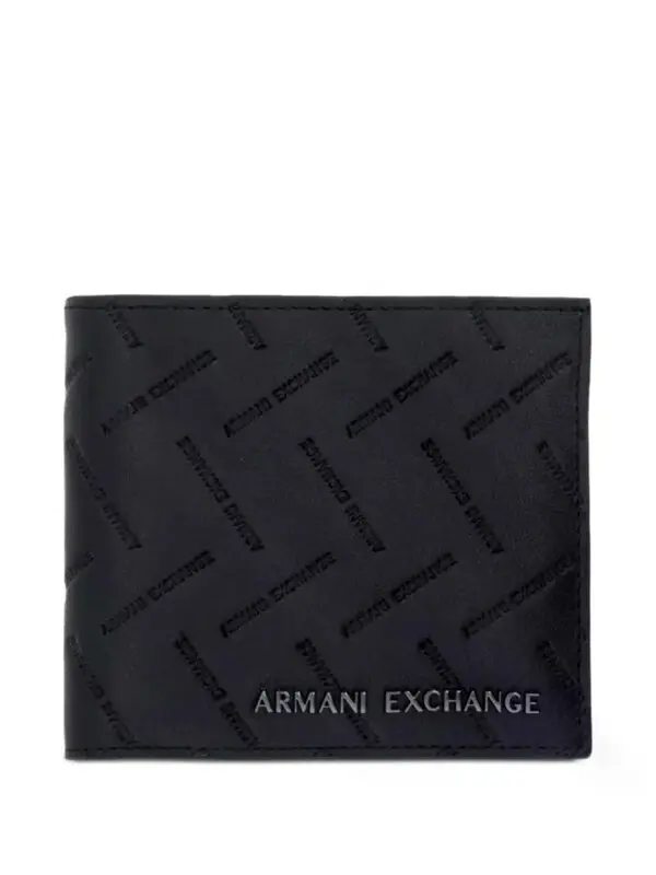 Armani Exchange Logo-embossed Bifold Wallet