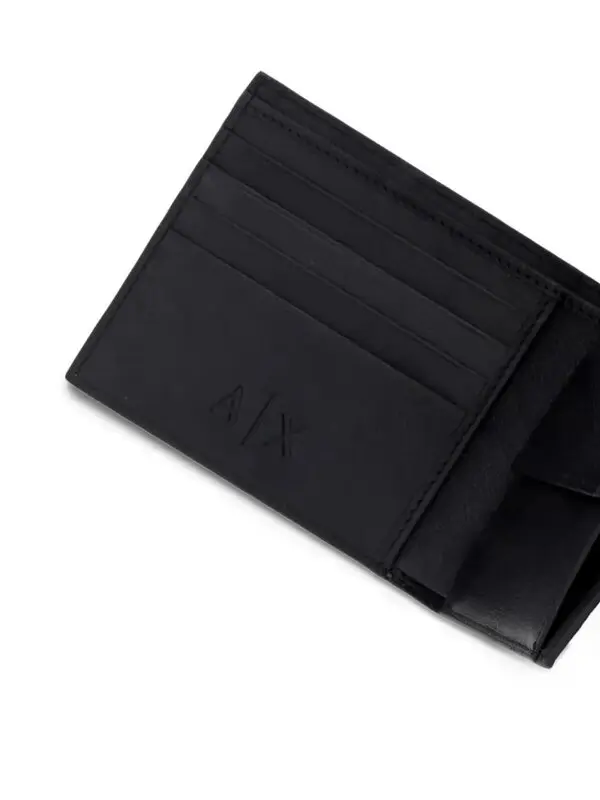 Armani Exchange Logo-embossed Bifold Wallet