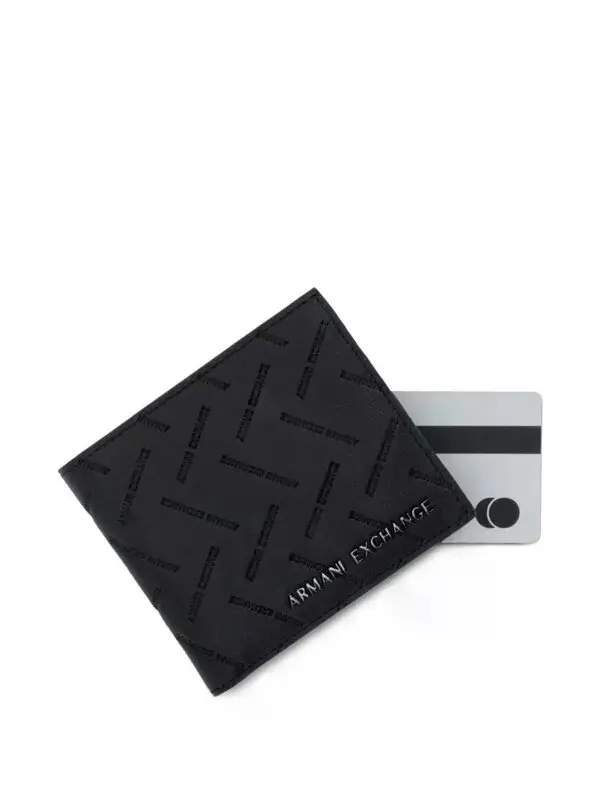Armani Exchange Logo-embossed Bifold Wallet