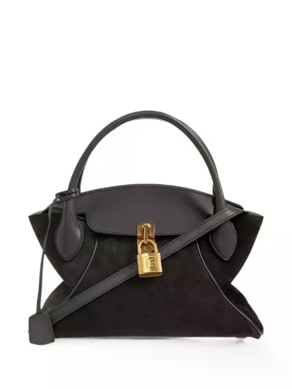 Balmain Small Pulse Day Suede Tote Bag