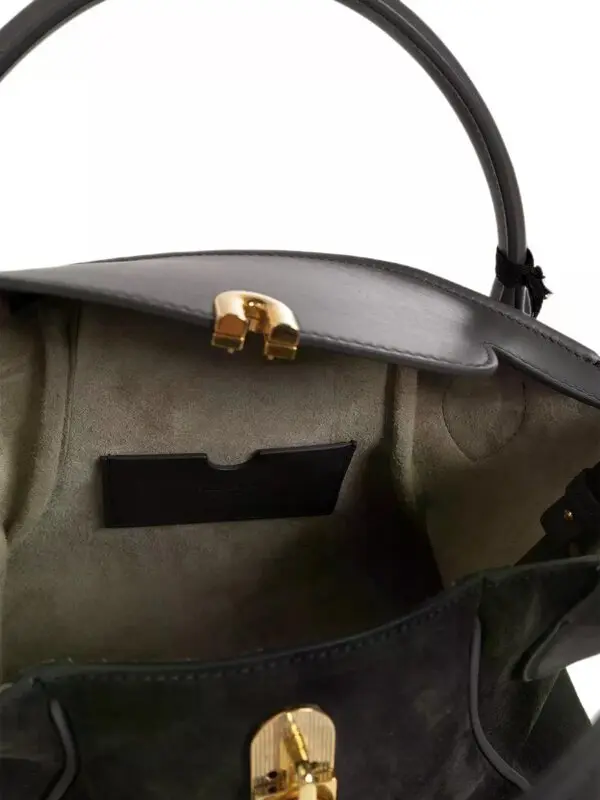 Balmain Small Pulse Day Suede Tote Bag