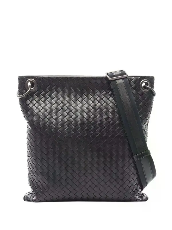 Bottega Veneta 2012-2026 Intrecciato Crossbody Bag - Black