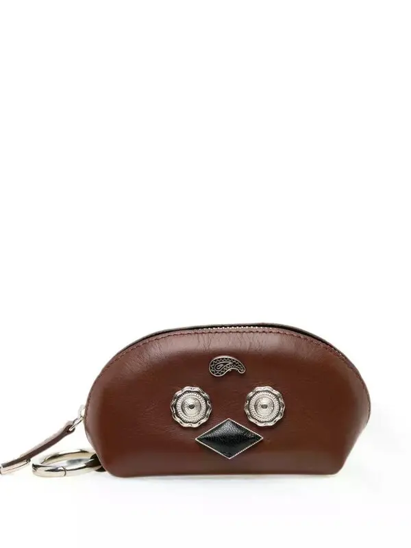 Toga Embellished Leather Coin Purse