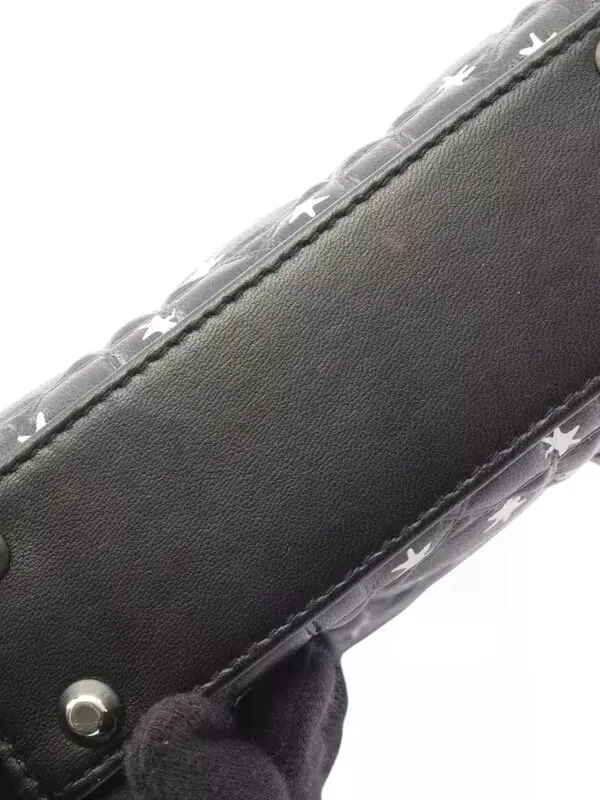 Dior Micro Lambskin Cannage Stars Lady Handbag