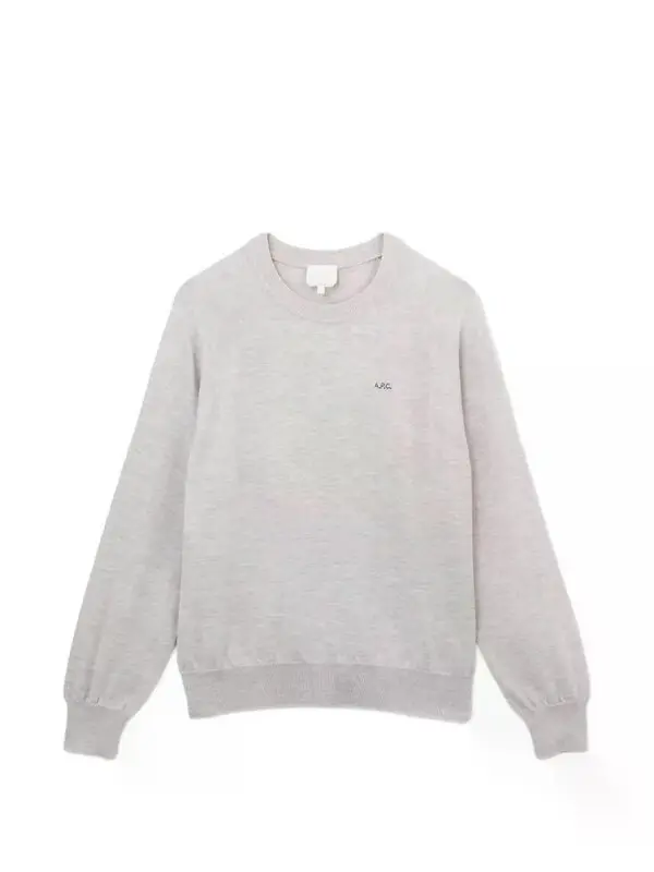A.p.c. Logo-print Raglan-sleeve Sweater
