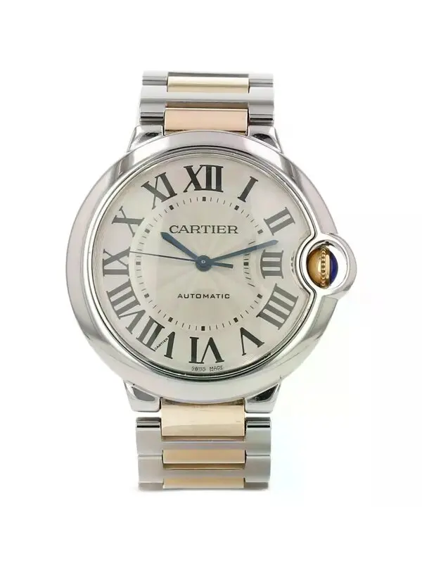 Cartier Ballon Bleu Two Tone Automatic Watch - Silver