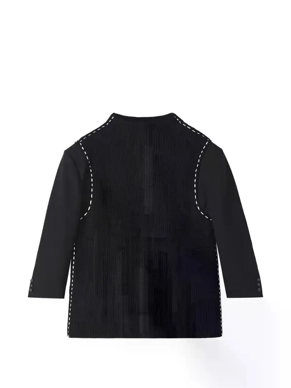 ENFOLD Contrast-stitch Panelled Sweater