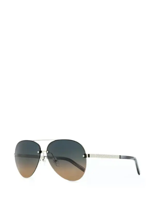 Mcm Rimless Pilot Frame Sunglasses - Silver