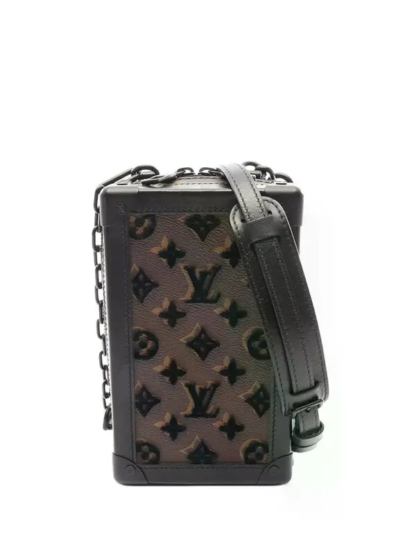 LOUIS VUITTON 2019 Monogram Tuffetage Vertical Soft Trunk Crossbody Bag