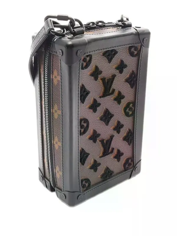 LOUIS VUITTON 2019 Monogram Tuffetage Vertical Soft Trunk Crossbody Bag