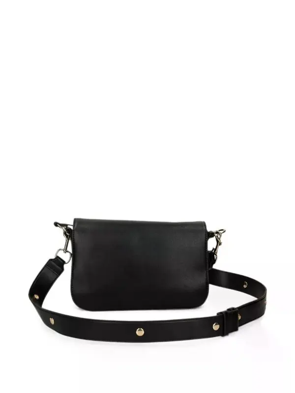 Moschino Clothespin Plaque Shoulder Bag - Black