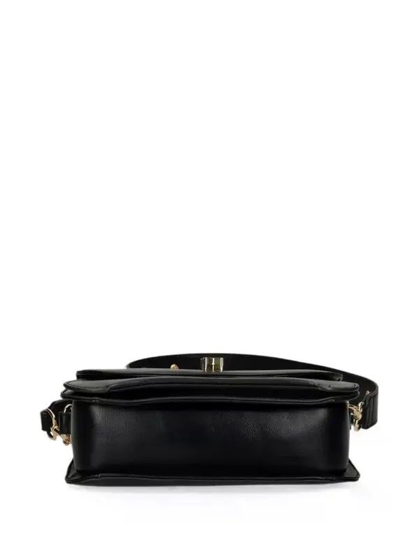 Moschino Clothespin Plaque Shoulder Bag - Black
