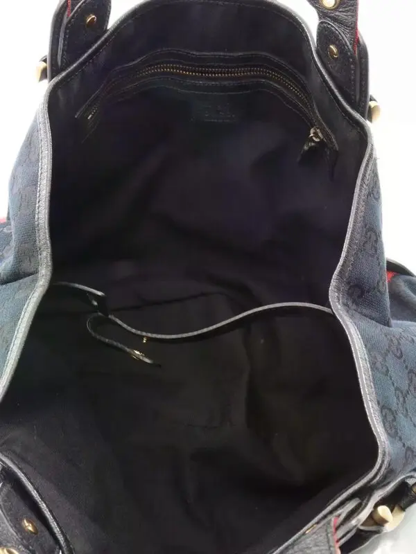Gucci 2000s Horsebit Gg Canvas Tote Bag