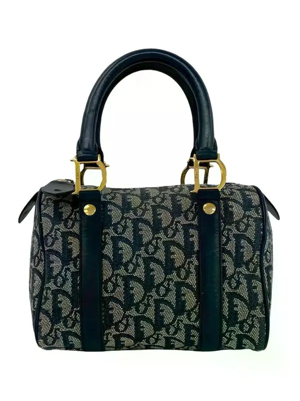 Dior 20th Century Trotter Canvas Boston Bag