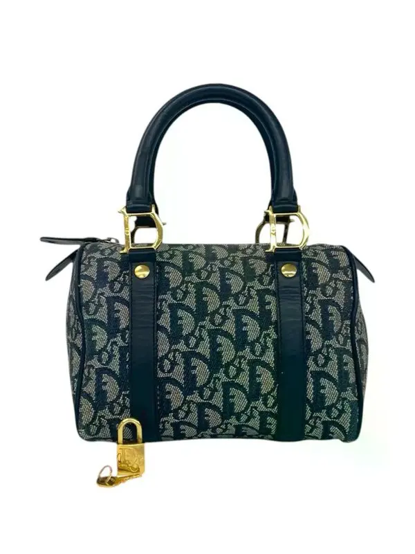 Dior 20th Century Trotter Canvas Boston Bag