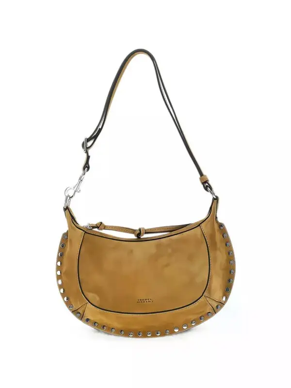 Isabel Marant Étoile Oskan Moon Stud-embellished Shoulder Bag - Neutrals