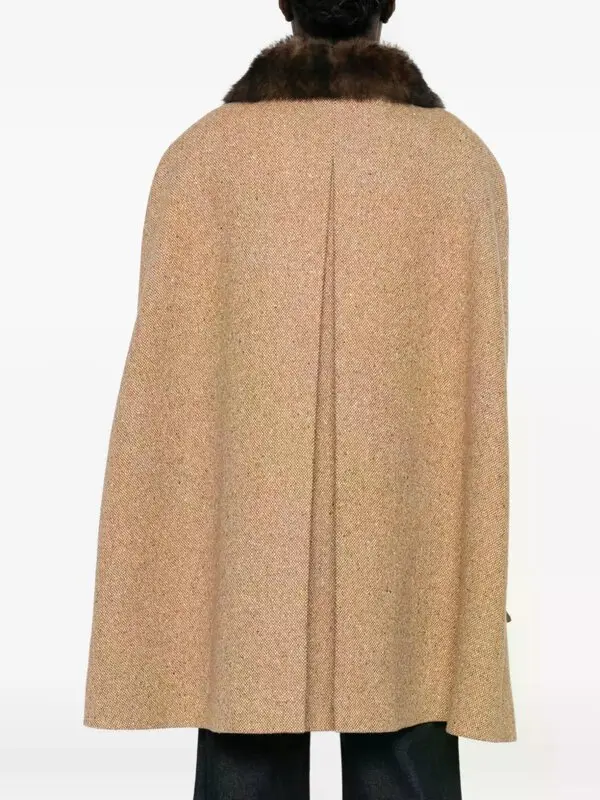 Valentino Garavani Sleeveless Tweed Cape