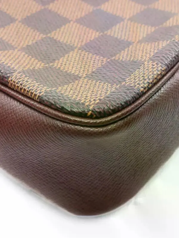 LOUIS VUITTON 1991 Damier Ebene Makeup Trousse Mini Shoulder Bag