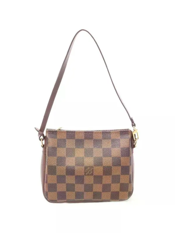 LOUIS VUITTON 1991 Damier Ebene Trousse Mini Shoulder Bag - Brown