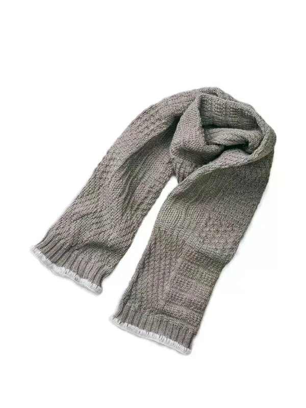 YAHAE Mixed-knit Scarf
