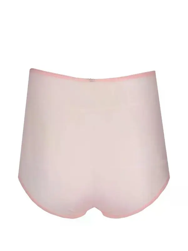 LAURA URBINATI Lace-panelled Bow-detail Briefs