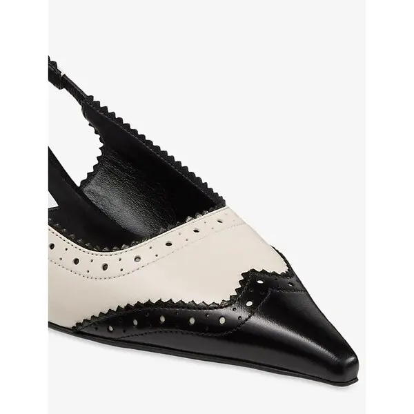 JIMMY CHOO Amel 50 Leather Slingback Heels